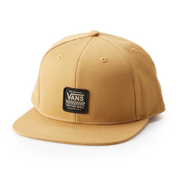 Vans | Accessories | Nwt Vans Tan Brown Black Stackton Boxk Logo Flat ...